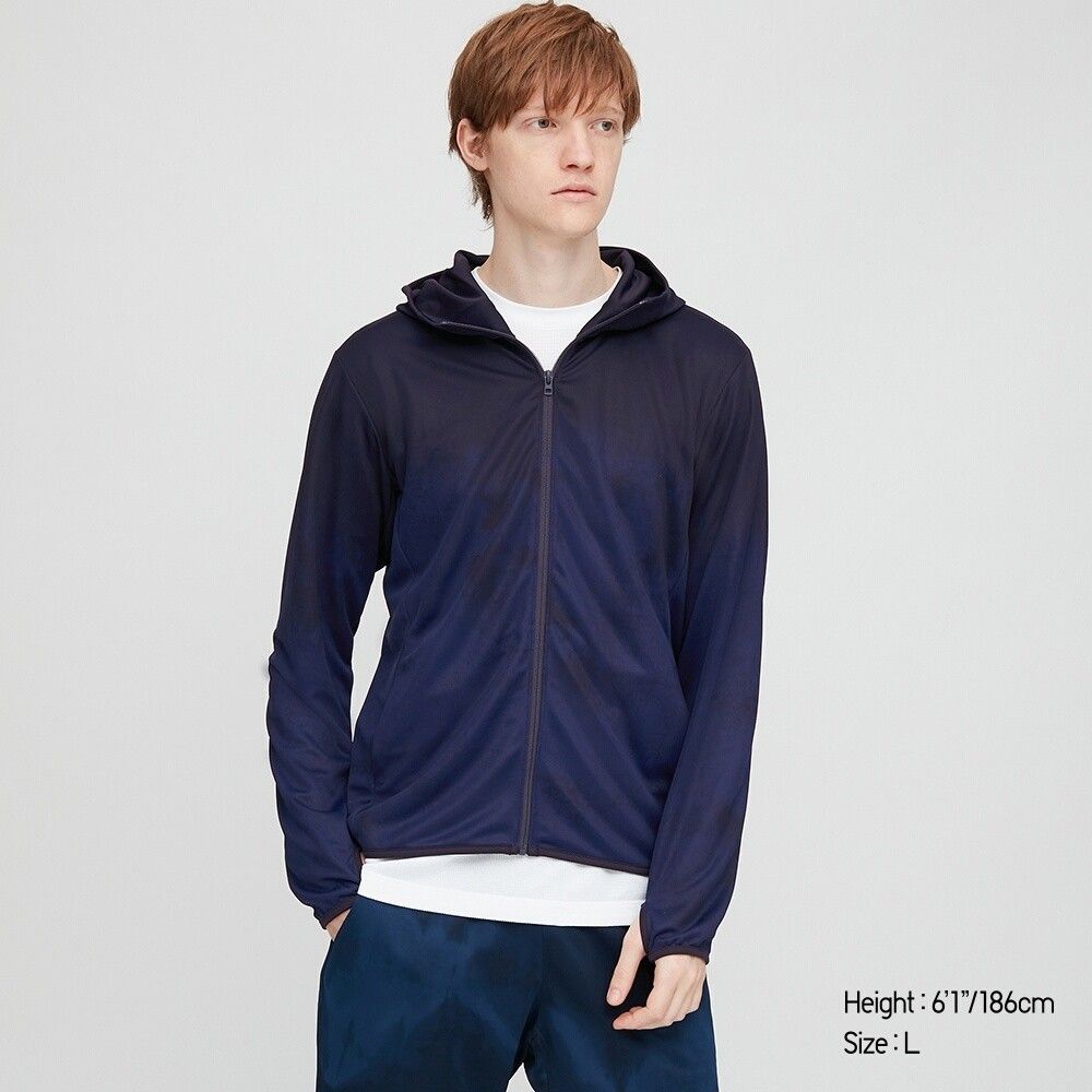 Uniqlo Men's Dry-EX UV Cut Full-zip Parka on Carousell