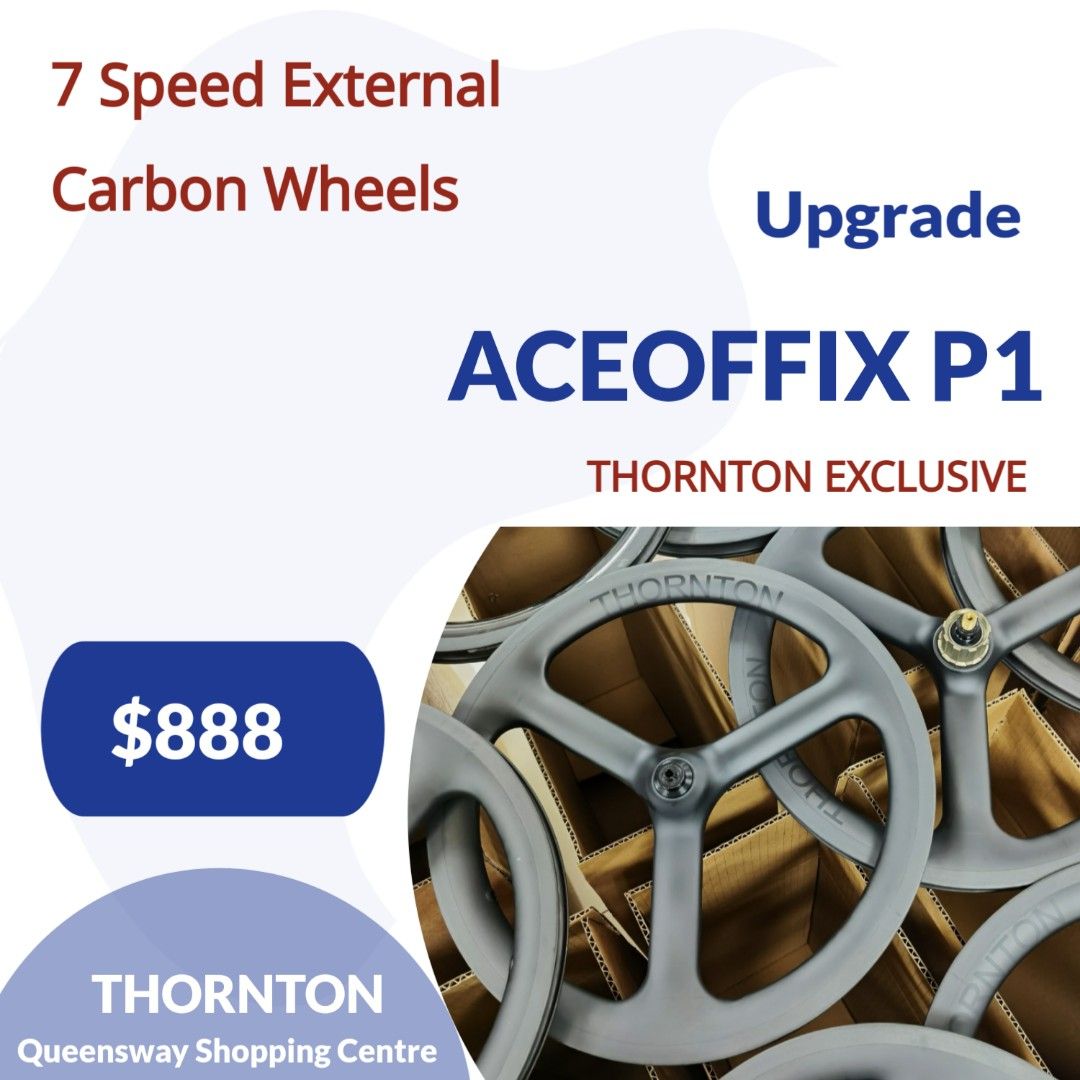 Upgrade Aceoffix P1 with Carbon Wheels and 7 Speed External gears ...