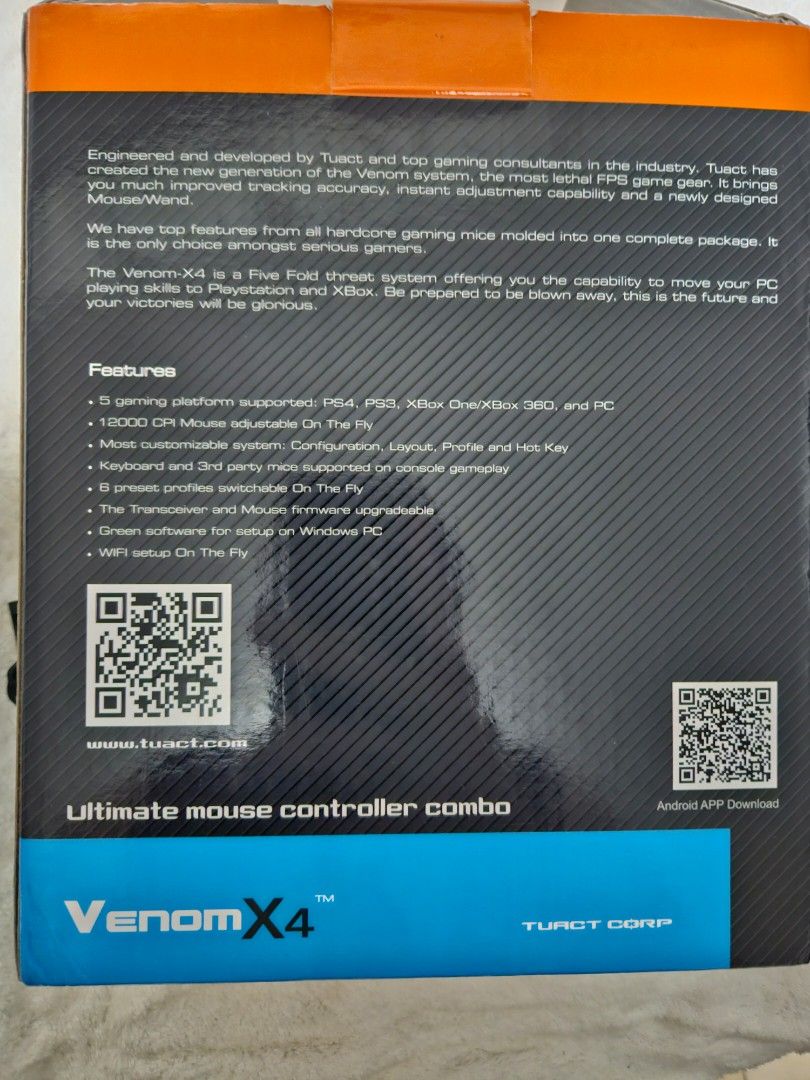 VENOM X4 (MOUSE + HANDHELD CONTROLLER FOR FPS GAMES), Video Gaming ...