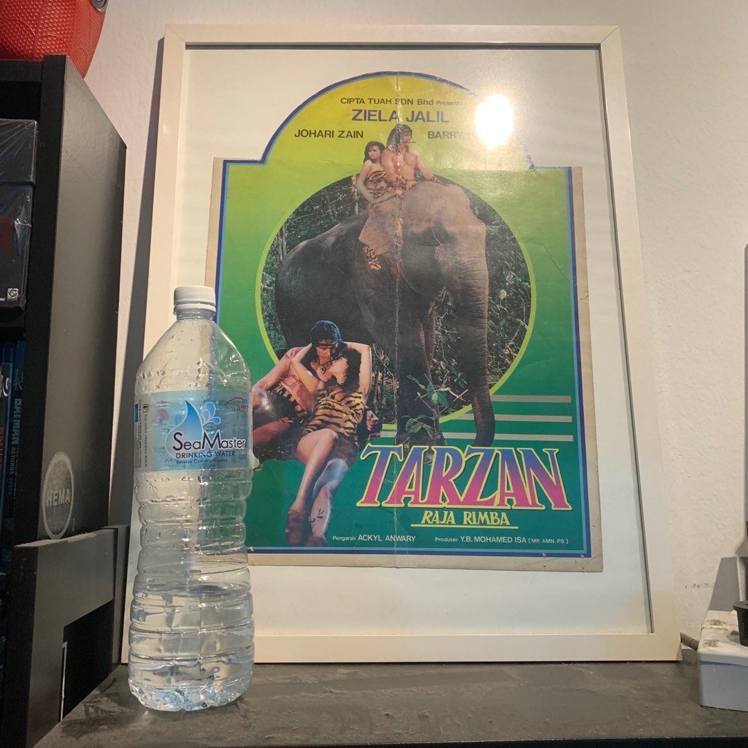 Vintage 80s cult movie poster - tarzan raja rimba, Hobbies & Toys ...
