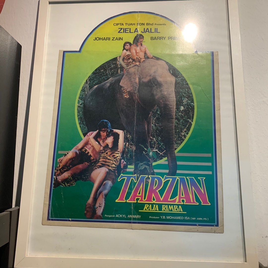 Vintage 80s cult movie poster - tarzan raja rimba, Hobbies & Toys ...