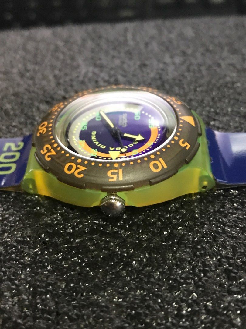 Vintage Swatch scuba Diver watch, Women's Fashion, Watches ...