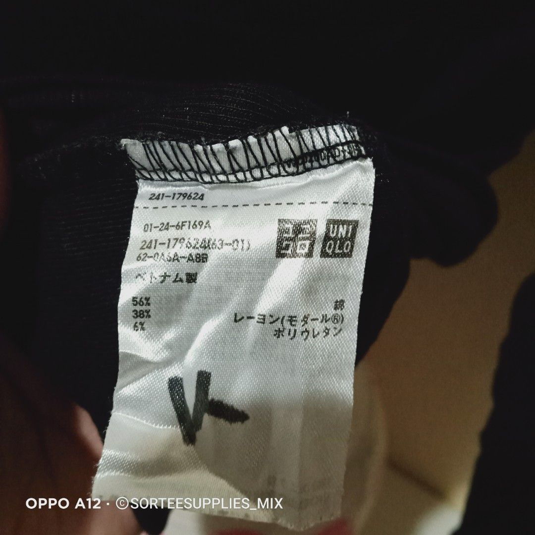 VINTAGE UNIQLO WOMENS INNER WEAR PLAIN BLACK MEDIUM 17x24 on Carousell