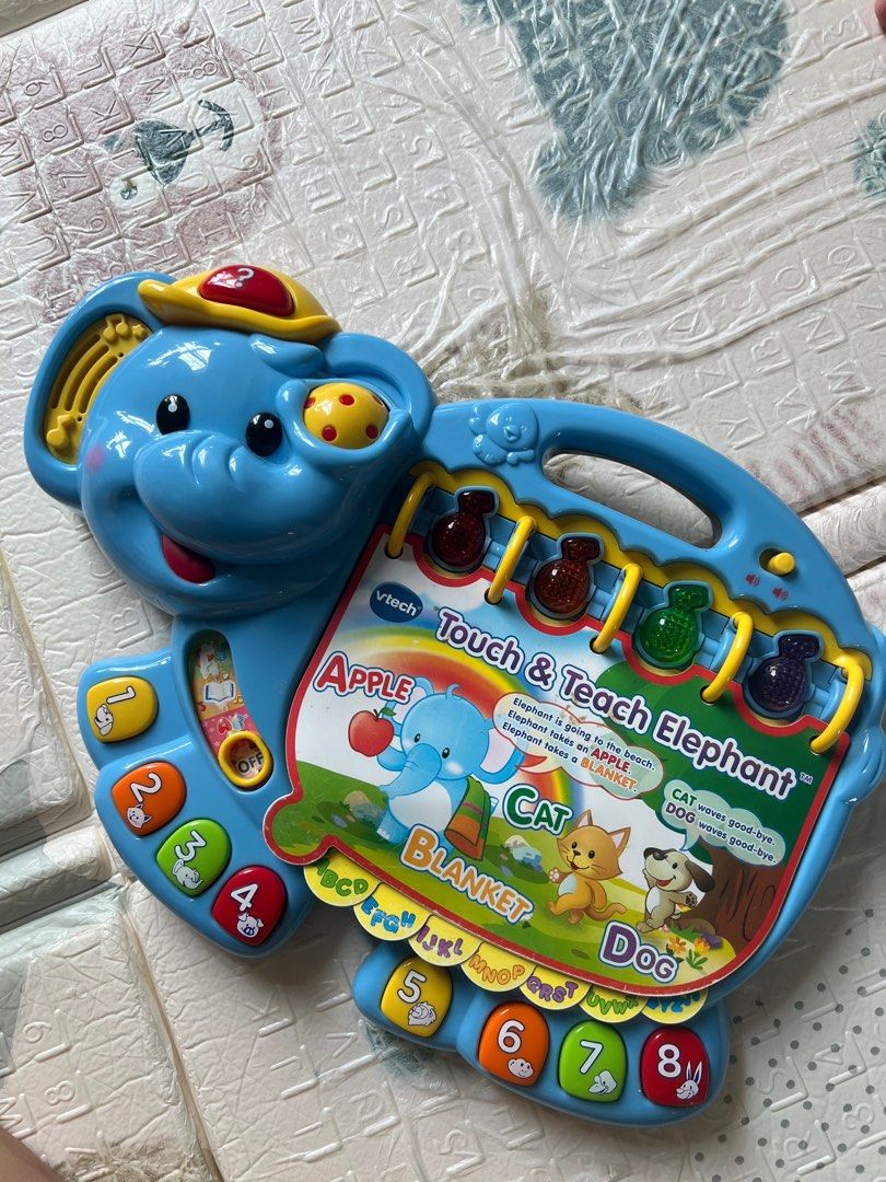 Vtech Touch and feel elephant, Babies & Kids, Infant Playtime on Carousell