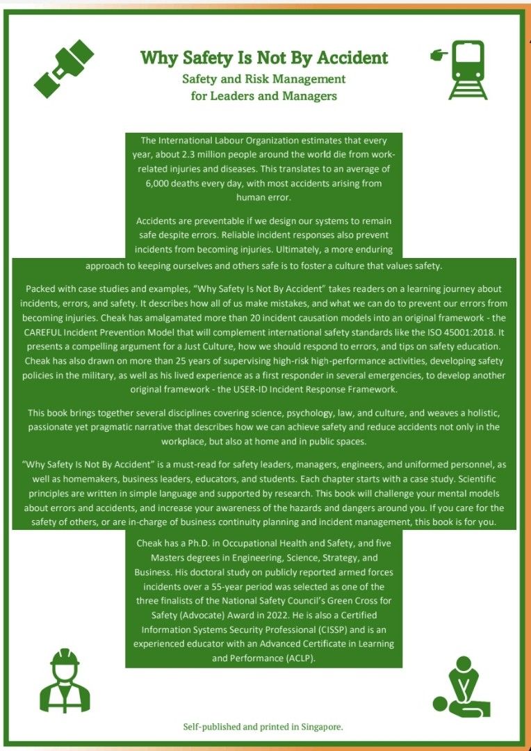 Safety Textbook: Why Safety Is Not By Accident - Safety and Risk ...