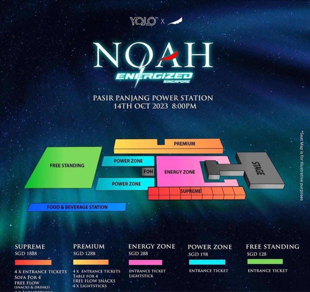 (WTS) NOAH ENERGIZED LIVE IN SG CONCERT, Tickets & Vouchers, Event Tickets on Carousell
