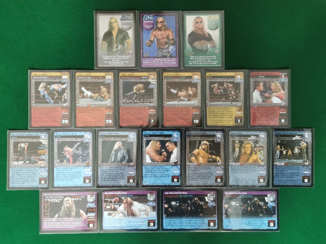 WWE / WWF - Edge & Leader of the Edge Army Set Cards, Hobbies & Toys ...