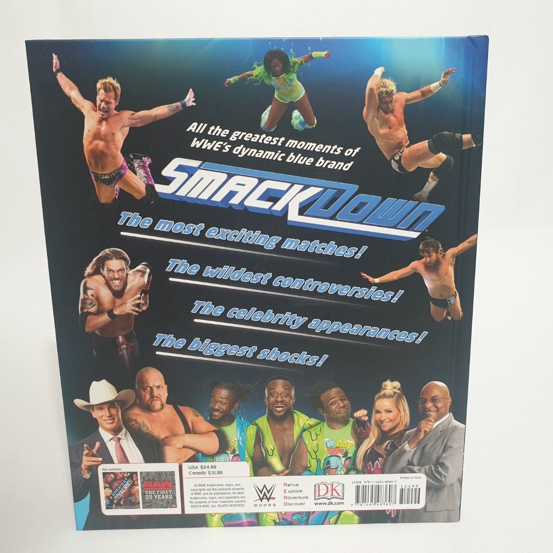 WWE SMACKDOWB 20 Years and Counting Hard Cover Book, Hobbies & Toys ...