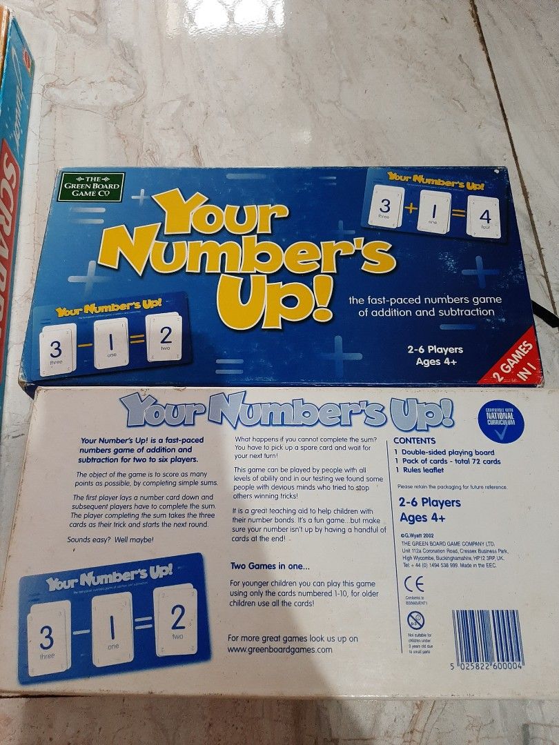 Your number's up! Game, Toys & Collectibles, Permainan Papan & Kartu di ...
