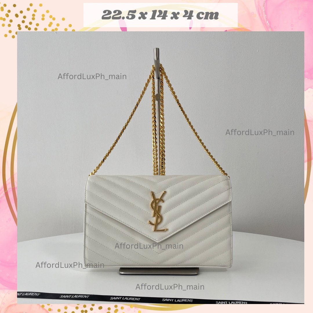 YSL Woc Monogram White Ghw Shw, Women's Fashion, Bags & Wallets, Purses ...