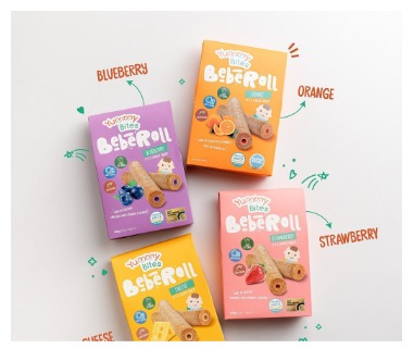 Yummy Bites Beberoll 40g Baby Kids Snack Baby Food Vitamin E Cheese ...