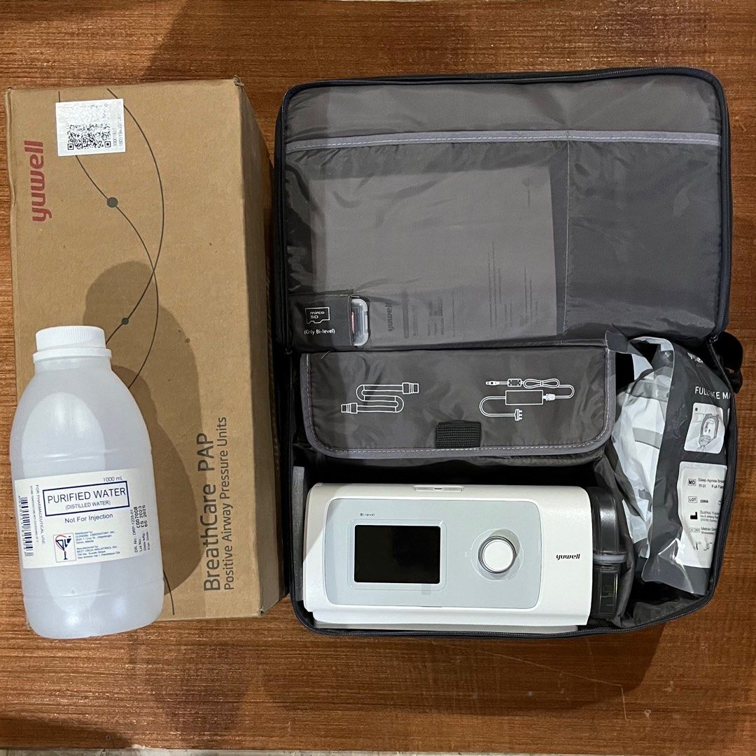 Yuwell BIPAP (w/ free distilled water), Health & Nutrition, Medical ...