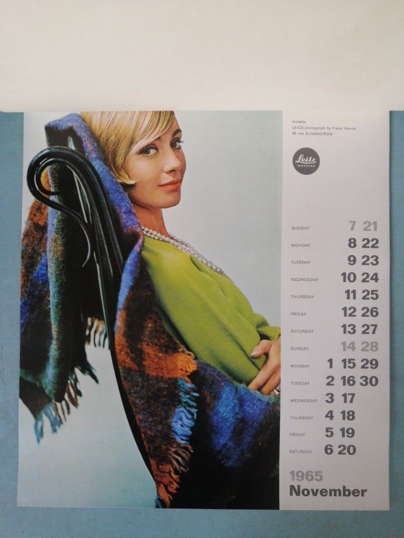 1965 Leica Camera by Leitz Wetzlar Asia Photo Co Calendar, Hobbies ...