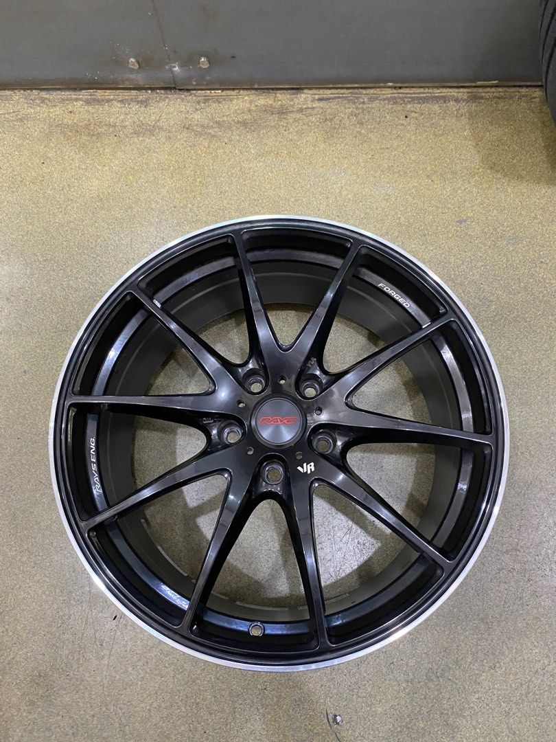 19" 5x120 Rays staggered used rim, Car Accessories, Tyres & Rims on ...