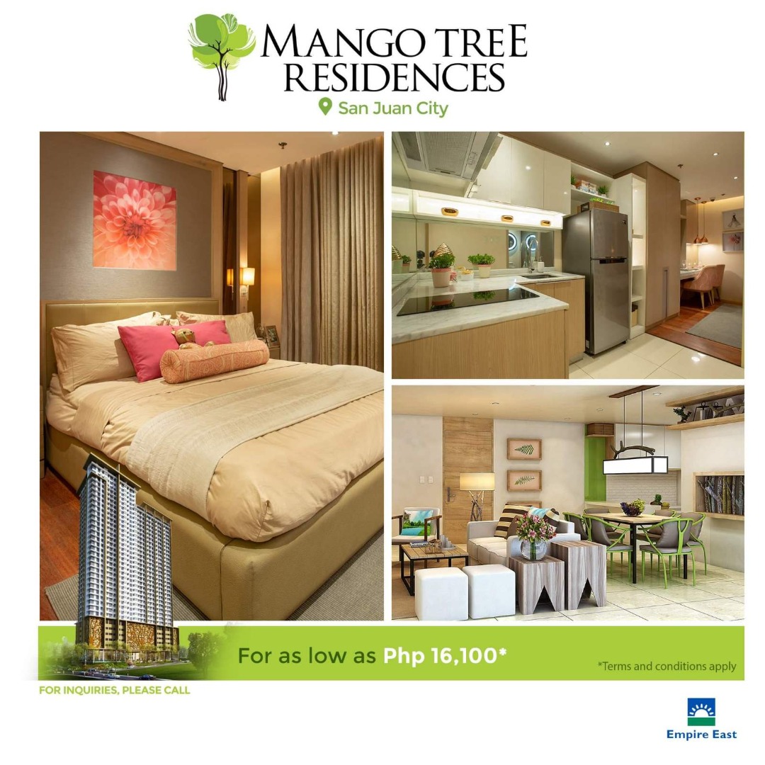 1 BR 17,000 Monthly Mango Tree Residences No Downpayment Rent to onw in ...
