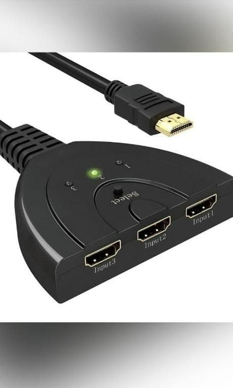 [3860] HDMI Switch,GANA 3 Port 4K HDMI Switch 3x1 Switch Splitter with ...