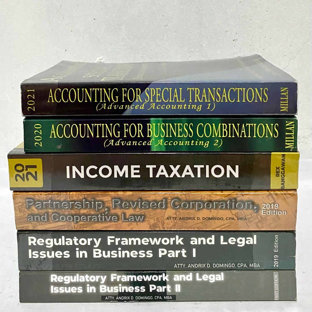 ACCOUNTING AFAR MILLAN TAXATION BANGGAWAN LAW DOMINGO on Carousell