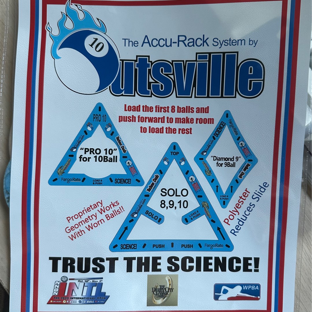 Accu-Rack Complete Template SET (SOLO, Diamond 9 and Pro 10) FLAT ...