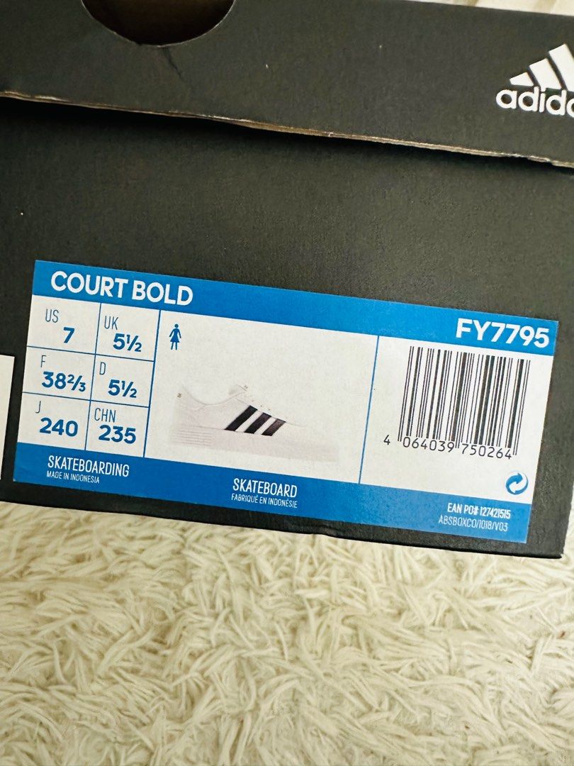 Adidas Courd Bold size 23.5cm, Women's Fashion, Footwear, Sneakers on ...