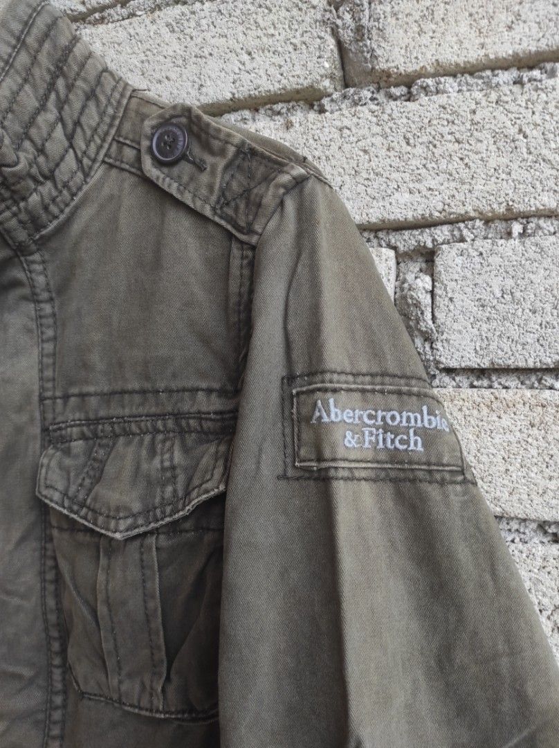 a&f Abercrombie fitch sentinel jacket army military askar heavy jacket ...