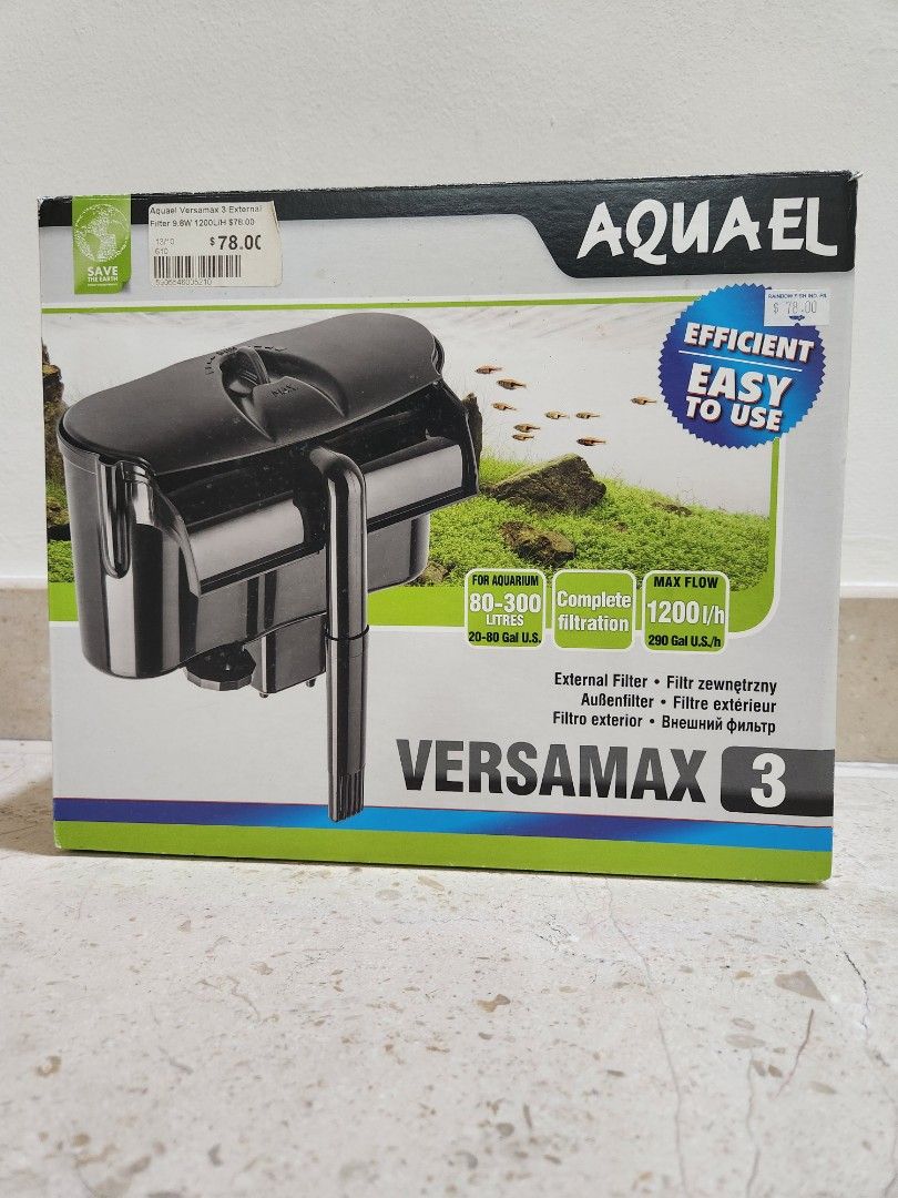 Aquarium filter Aquael Versamax 3 external filter, Pet Supplies, Homes ...