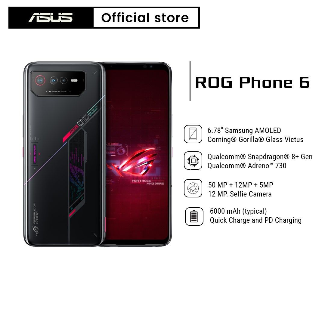 ASUS ROG 6 12GB RAM / 256GB ROM 5G, Mobile Phones & Gadgets, Mobile ...