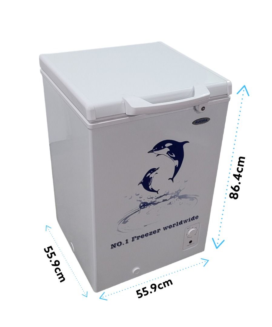 Aucma BD-120NA Chest Freezer 120 Litres Capacity, TV & Home Appliances ...