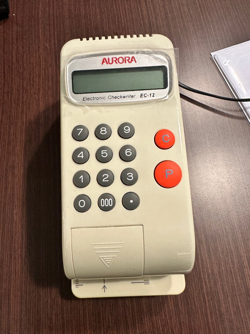 Aurora Electronic Cheque Writer, Computers & Tech, Office & Business ...