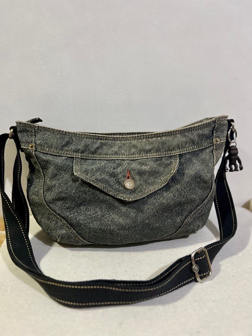 Authentic Kipling Denim Sling Bag on Carousell