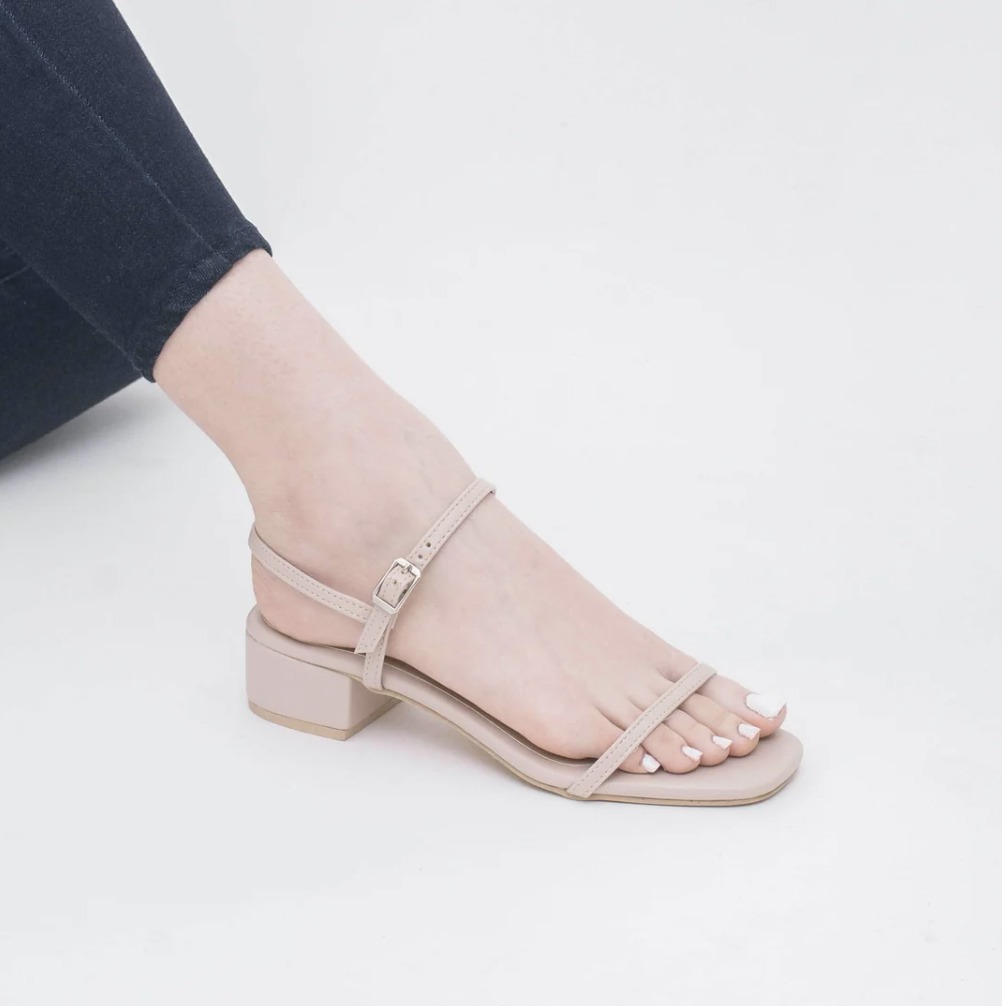 Aztrid Shoes Anna Bone Sandals Heels, Women's Fashion, Footwear ...