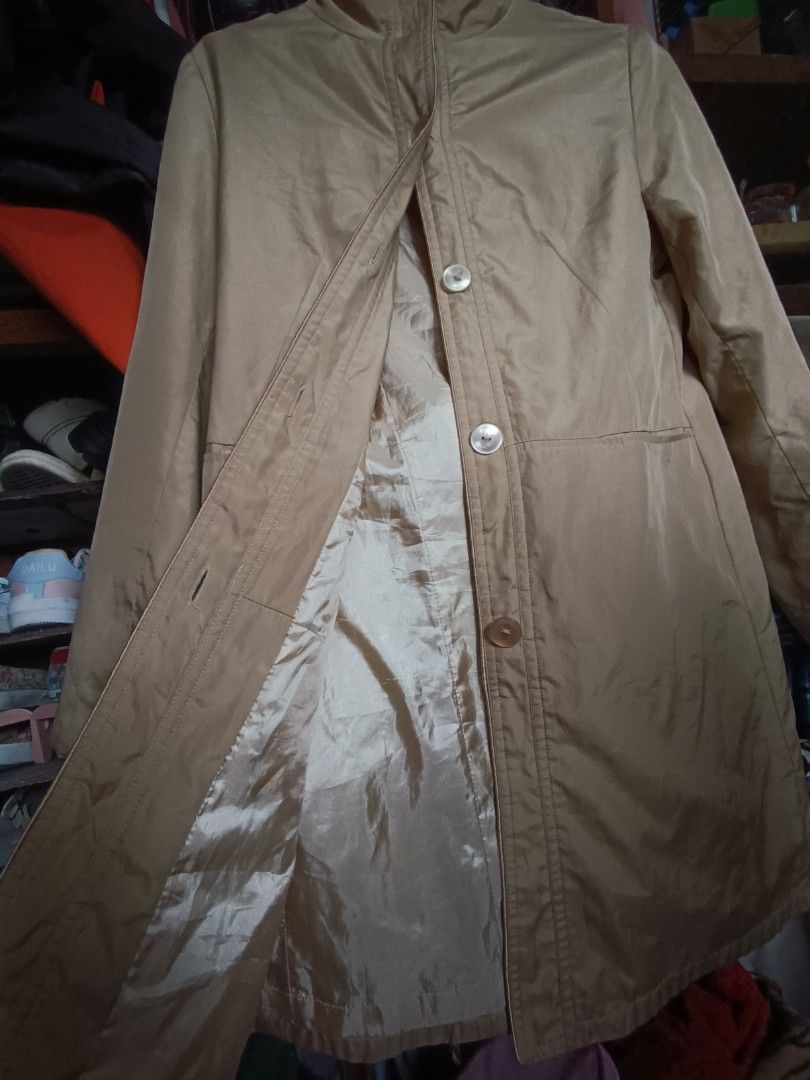 Beige/Nude Trench coat (Medium), Women's Fashion, Coats, Jackets and Outerwear on Carousell