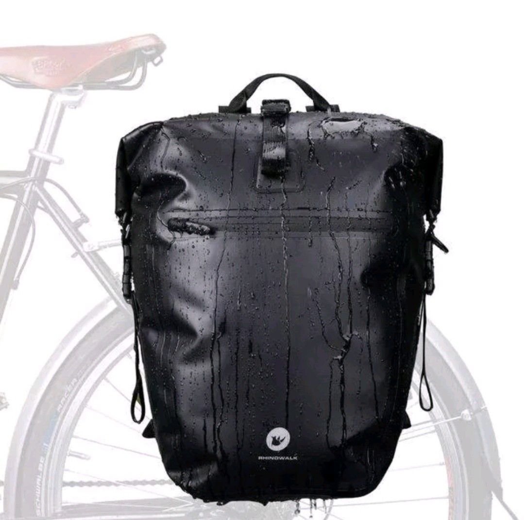 Bicycle Pannier Backpack - Rhinowalk Waterproof Pannier 27L, Sports ...