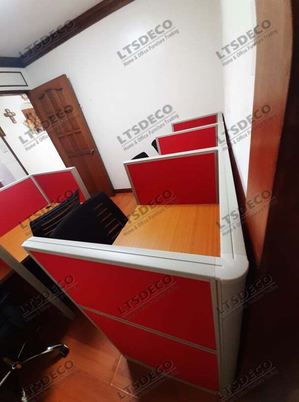 call center table furniture office partition full fabric bpo type on ...