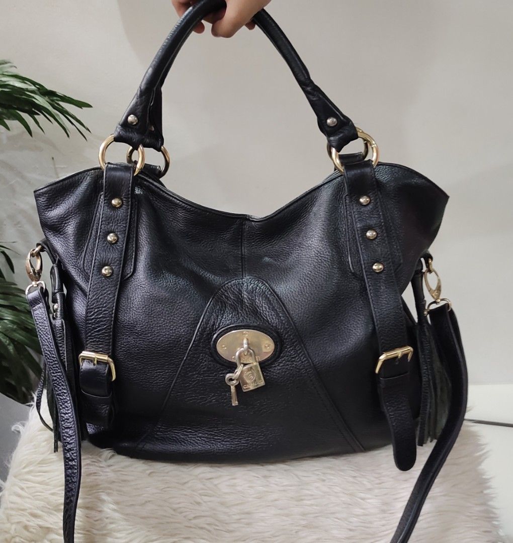 Capacci two way bag, authentic, genuine leather on Carousell