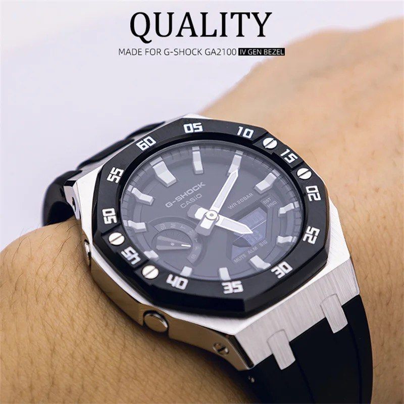 CasiOak Mod Kit for GA2100 Metal Bezel Casio Modification GEN4 ...