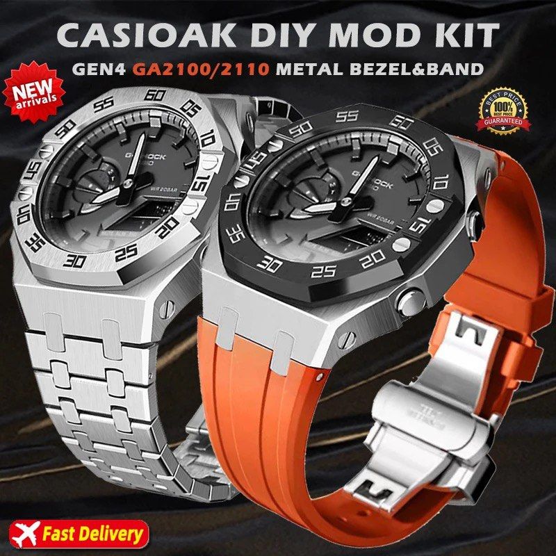 CasiOak Mod Kit for GA2100 Metal Bezel Casio Modification GEN4 ...