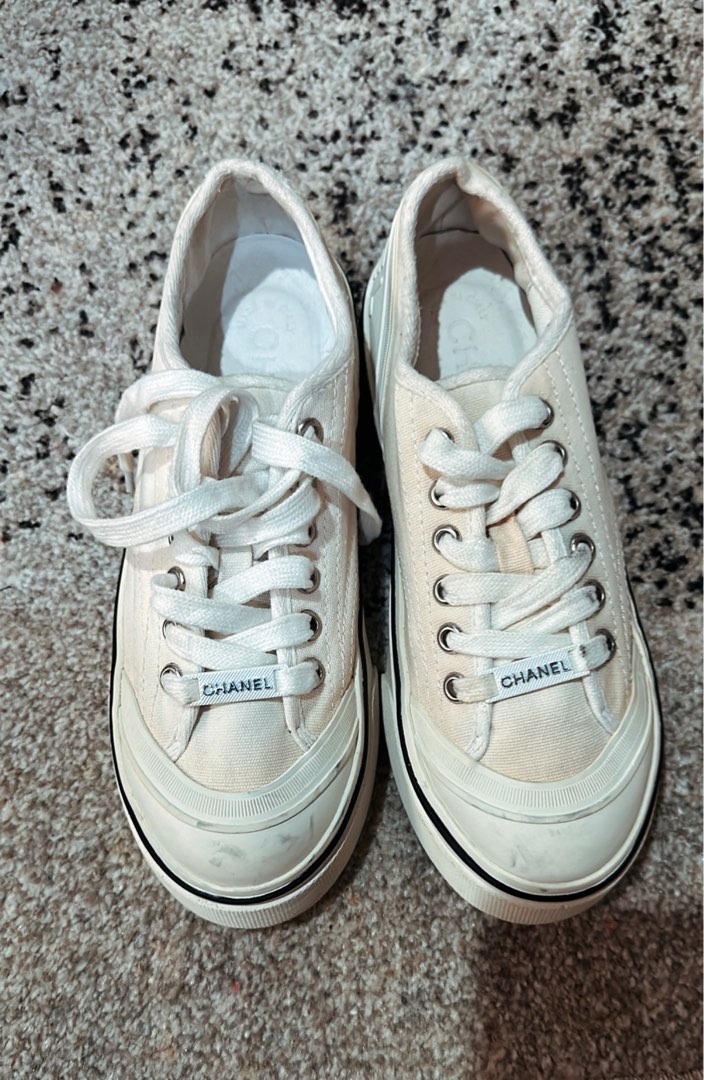 Chanel sneakers, Fesyen Wanita, Sepatu di Carousell