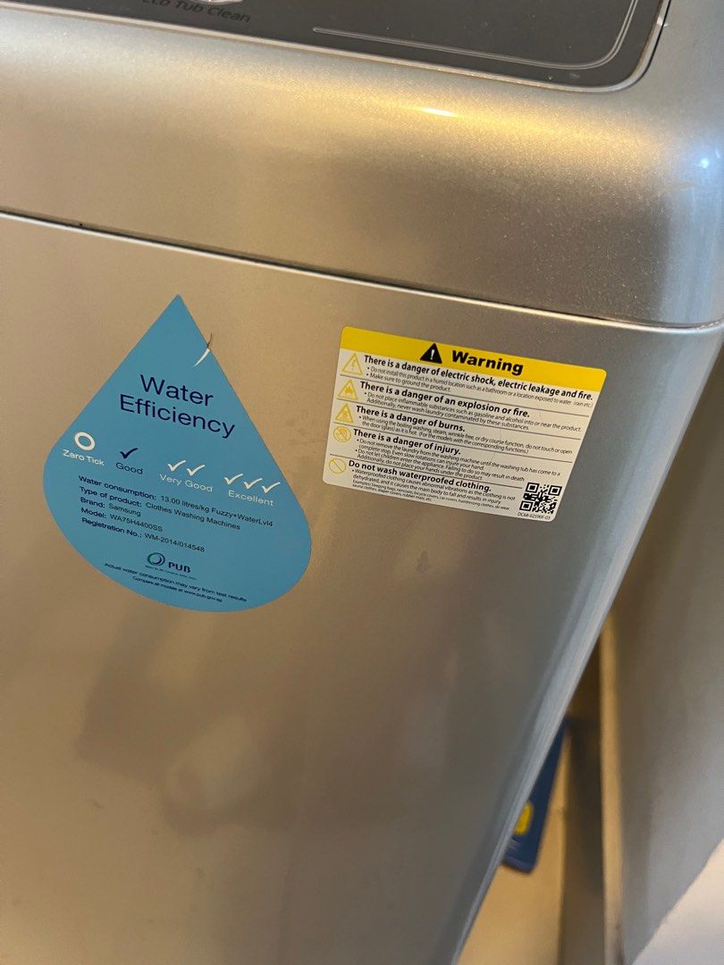 CLEARANCE Samsung 7.5kg washing machine, TV & Home Appliances, Washing ...