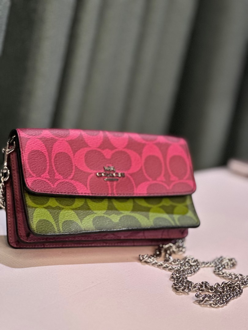 COACH FOLDOVER WRISTLET IN SIGNATURE CANVAS, Luxury, Bags & Wallets on ...