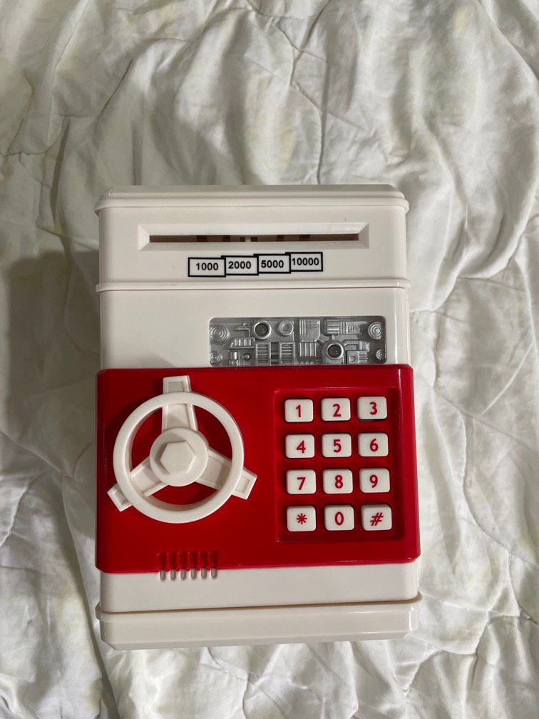 Coin bank (Alkansya) with passcode and sound effects on Carousell