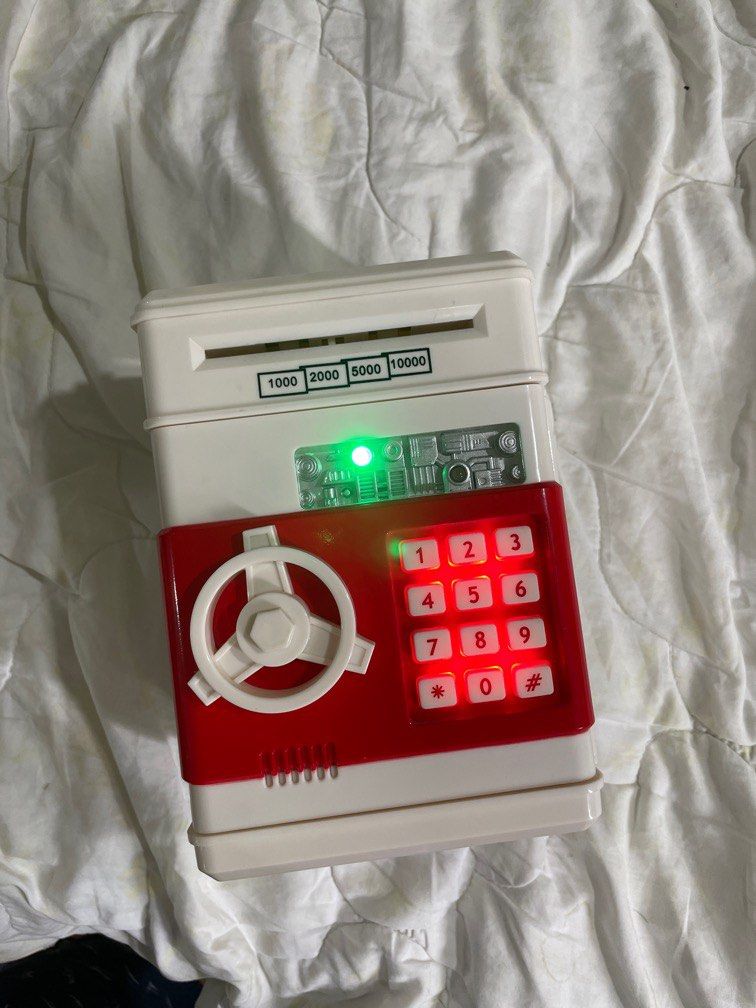 Electric coin bank (Alkansya) with passcode and sound effects, Hobbies ...