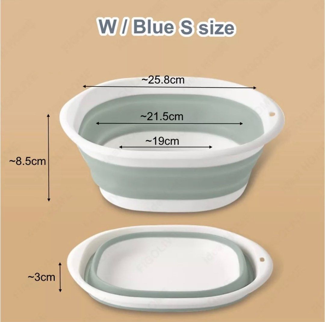 Collapsible Foldable Pail Bucket / Folding Car Wash Basin, Furniture ...