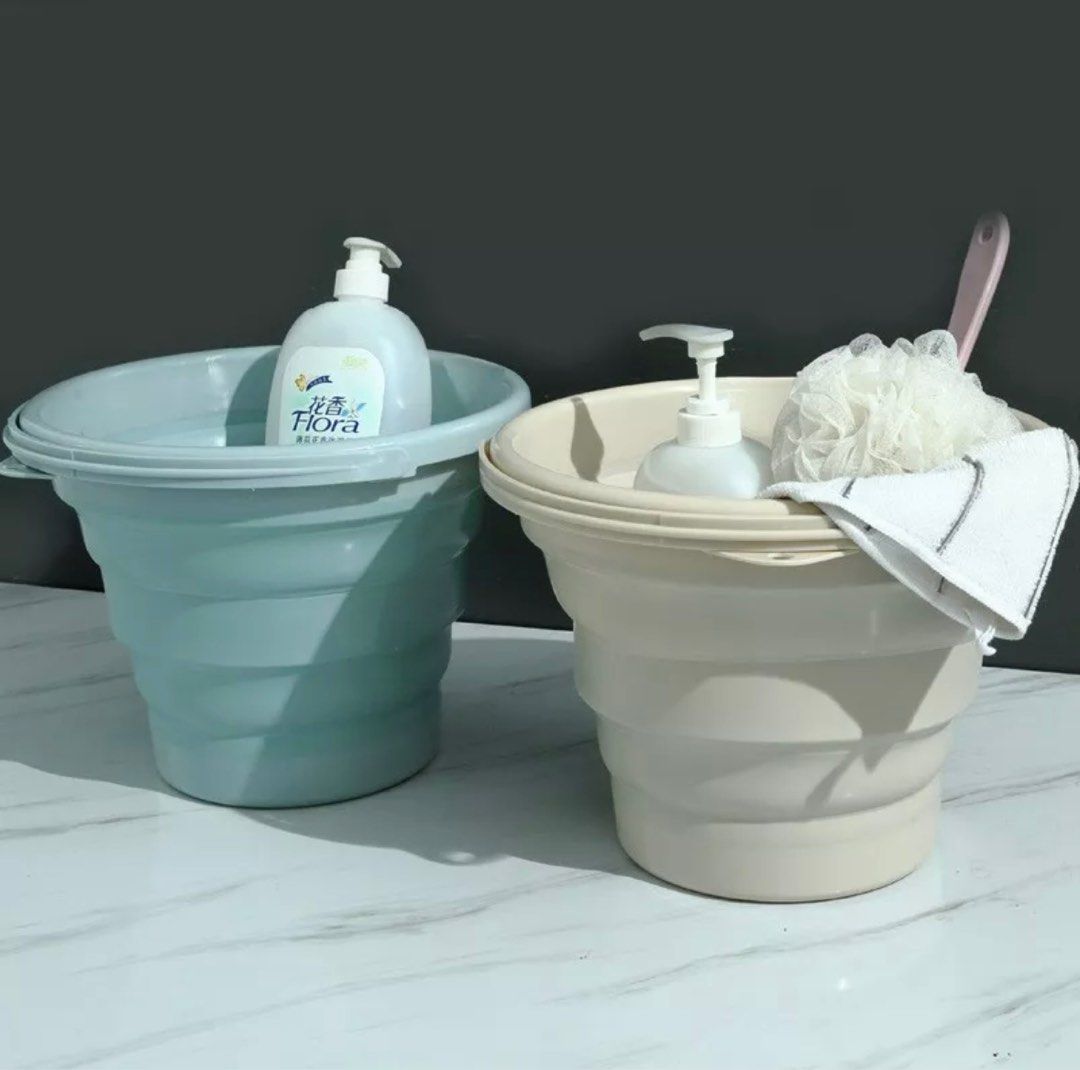 Collapsible Foldable Pail Bucket / Folding Car Wash Basin, Furniture ...