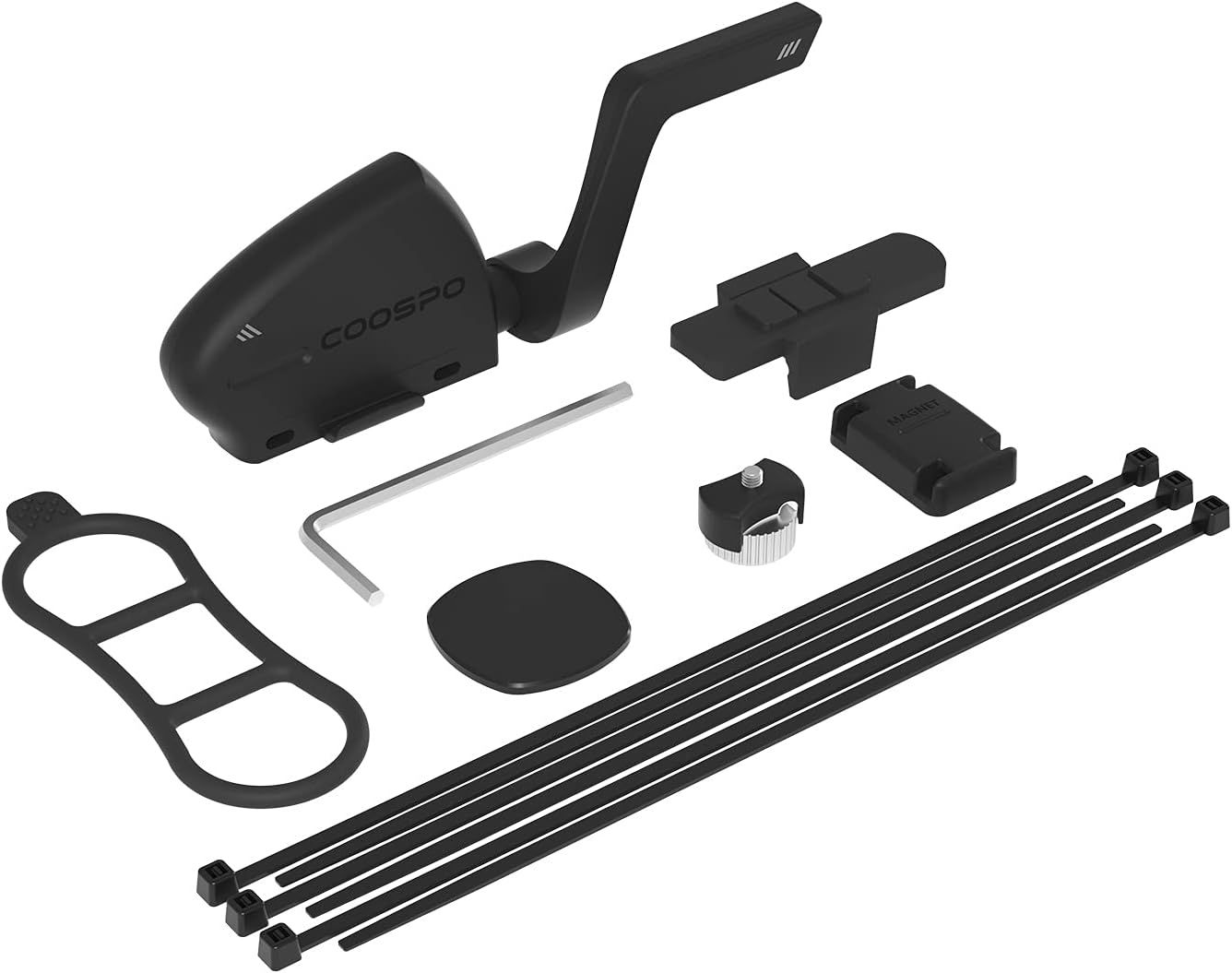 CooSpo Cadence and Speed Sensor 2 in 1 Bluetooth ANT+ Wireless RPM ...