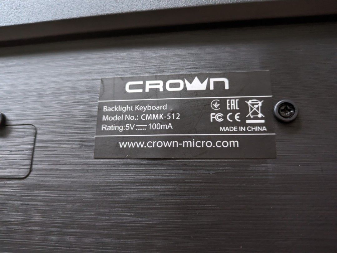 Crown keyboard, Computers & Tech, Parts & Accessories, Computer ...