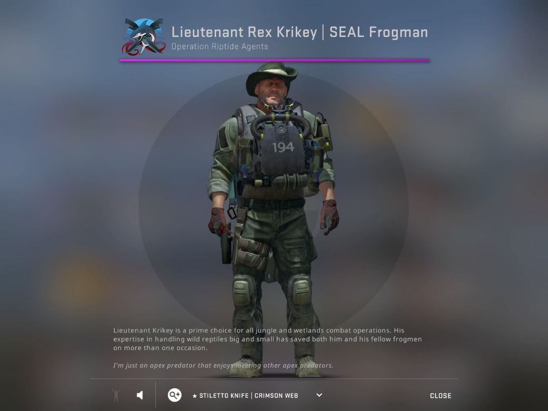 CSGO lieutenant rex krikey | seal frogman, Video Gaming, Gaming ...