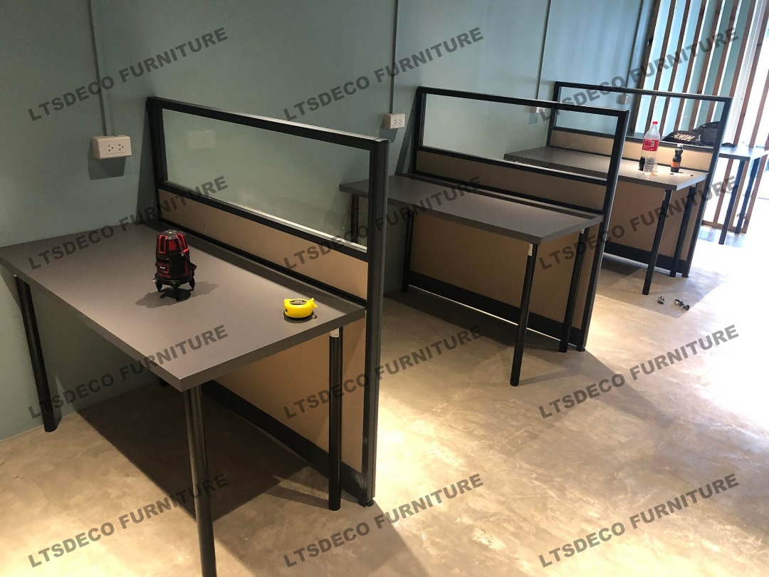 CUSTOM MADE WORKSTATION TABLE OFFICE FURNITURE AND PARTITION, Furniture ...
