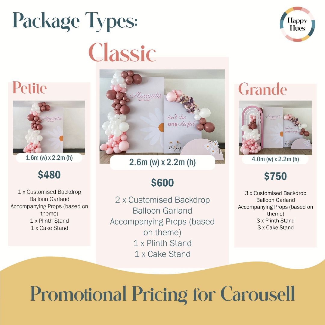 Customised Backdrop Set-up, Foam Board Arch, Balloon Garland, Lifestyle ...