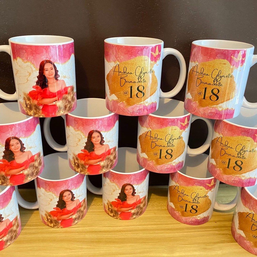 Customized mugs for birthday debut souvenirs giveaways, Furniture ...