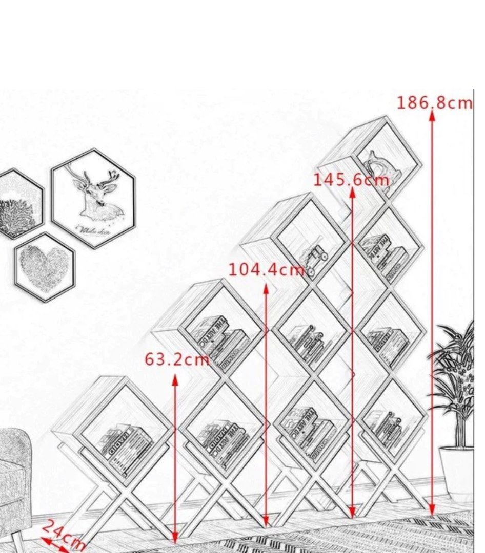 CYRUS Modern Modular Display Shelf, Furniture & Home Living, Furniture ...